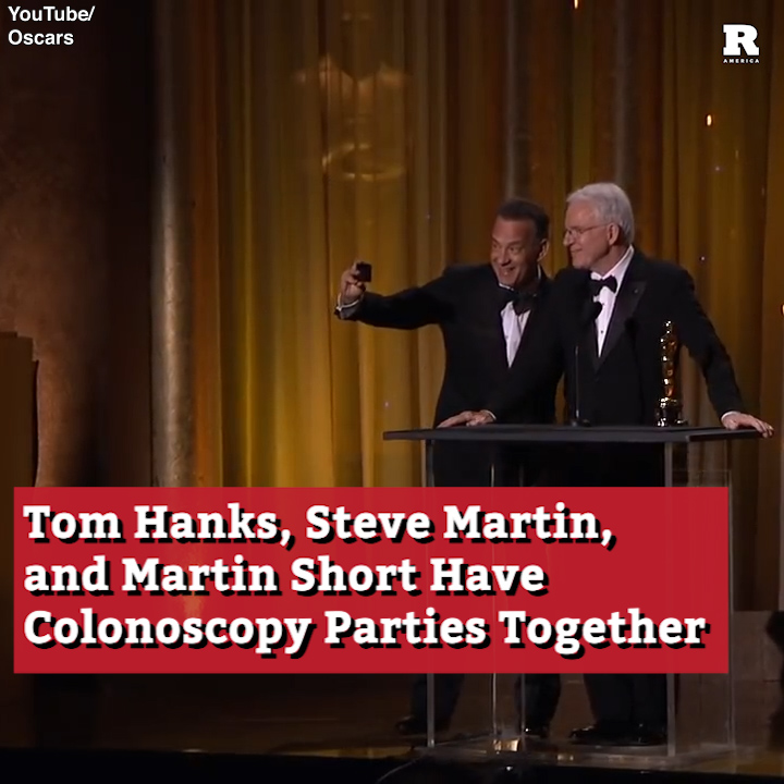 Tom Hanks, Steve Martin, and Martin Short Have Colonoscopy Parties Together