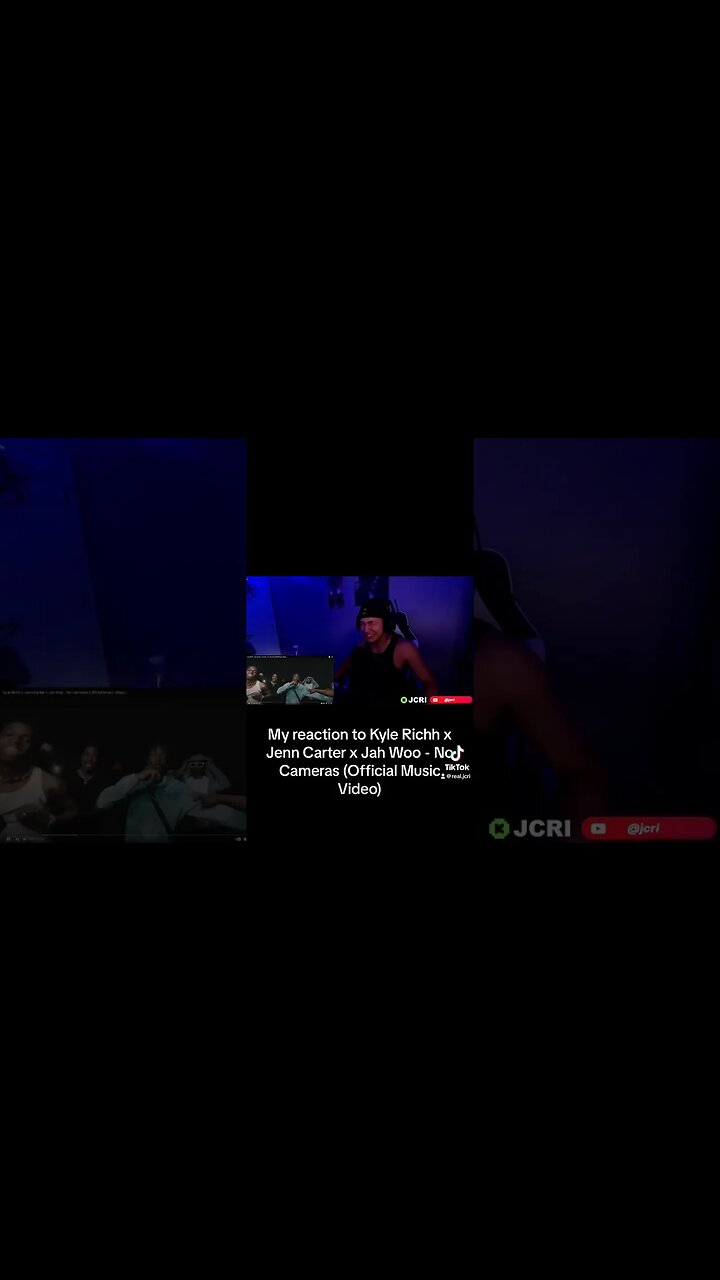 My reaction to Kyle Richh x Jenn Carter x Jah Woo - No Cameras (Official Music Video) #shorts