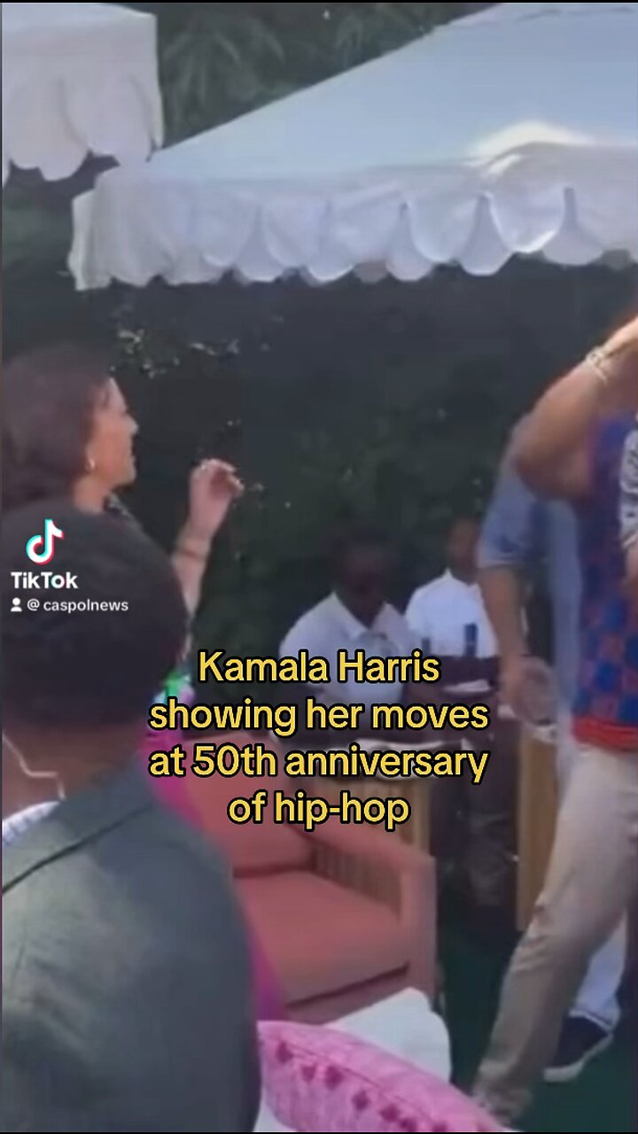 Kamala Harris dancing at 50th Hip-Hop Anniversary