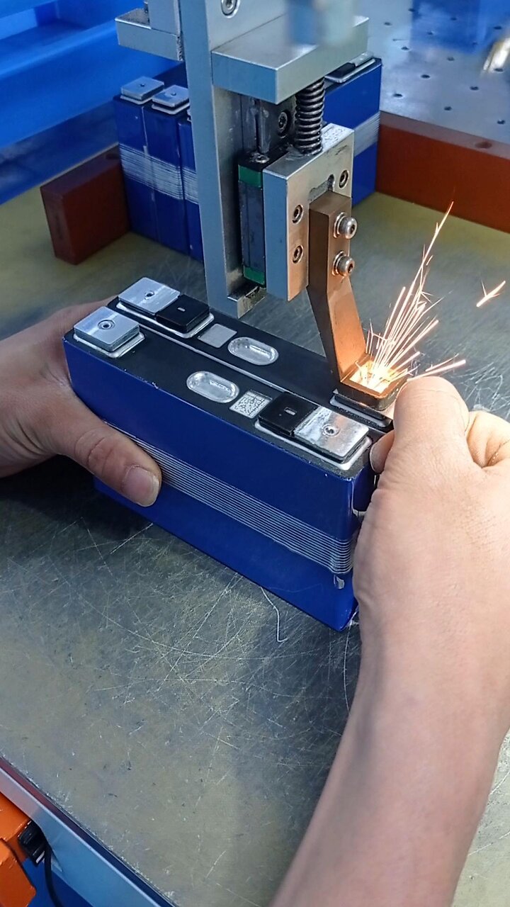 Laser Soldering A Lithium Battery Pack.