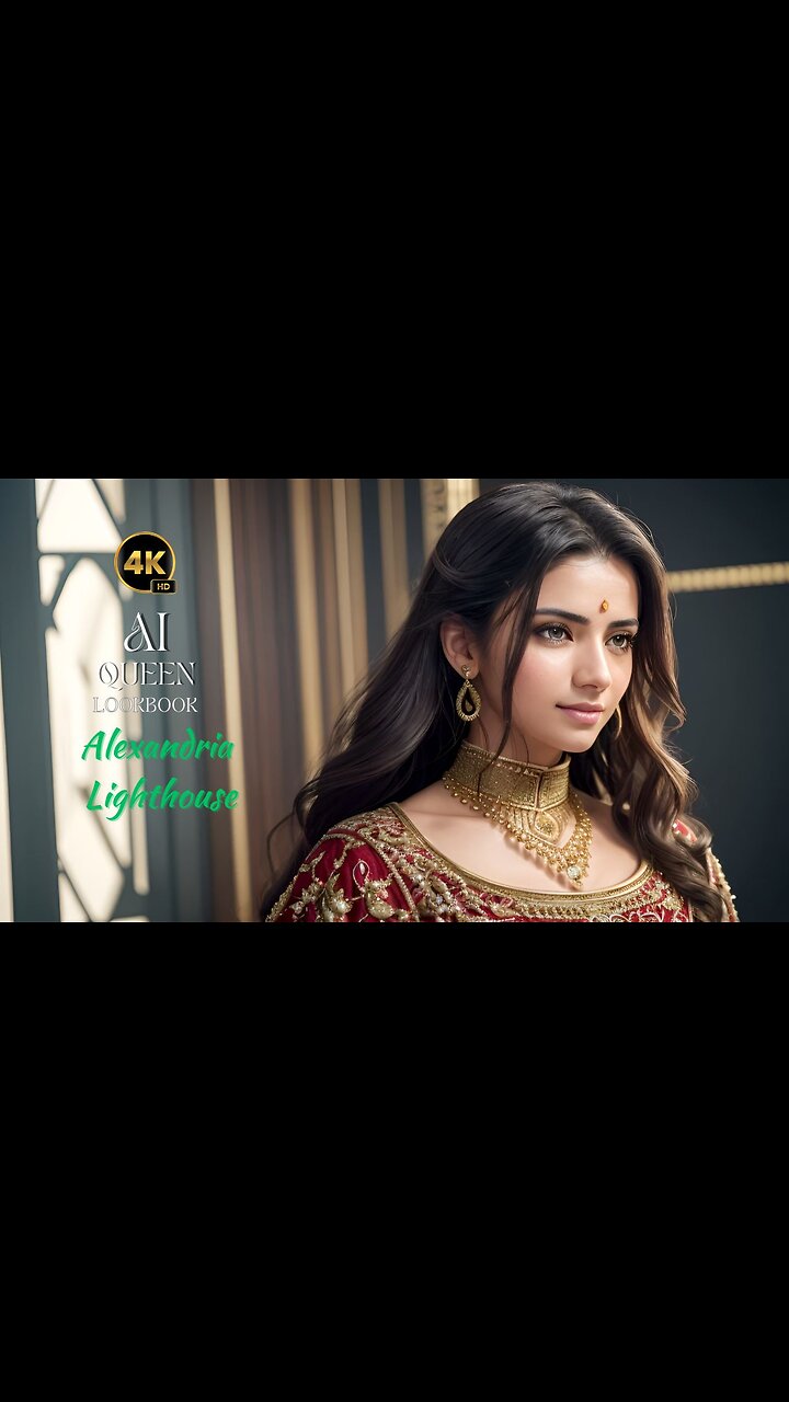 [4K] Ai Queen LookBook l Artist in a Gallery l Model Al Art video ...