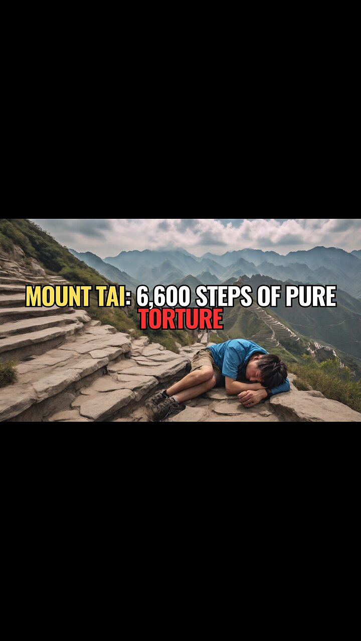 Mount Tai: 6,600 Steps of Pure Torture