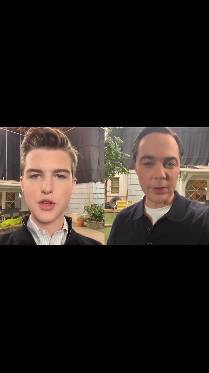 Both Sheldon Actors Meet on the Set of ‘YOUNG SHELDON’