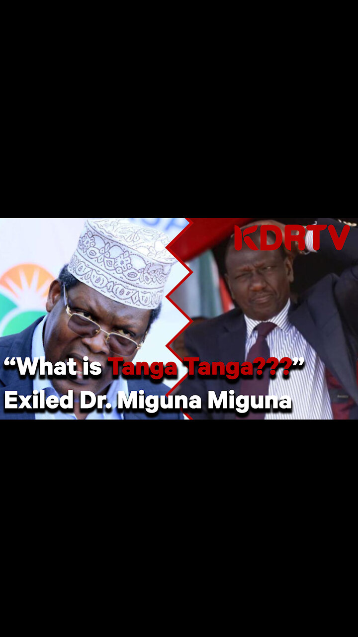 Miguna Miguna, "William Ruto is a Thief and not intelligent like me ...