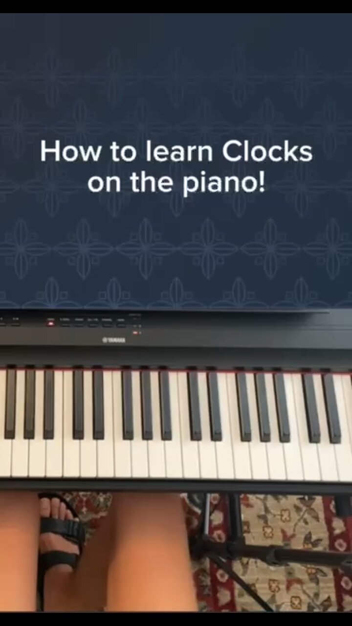 Clocks by Coldplay - Easy piano tutorial