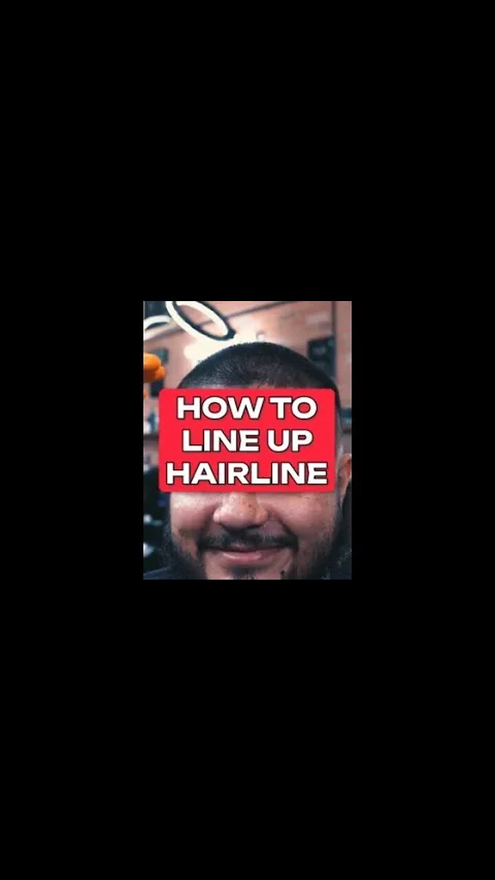 How to line up the hairline