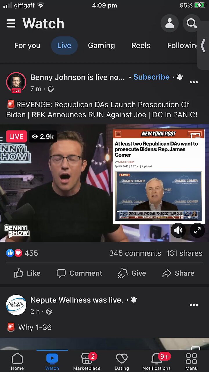 Benny Johnson : Biden , Trump 06/04/2023