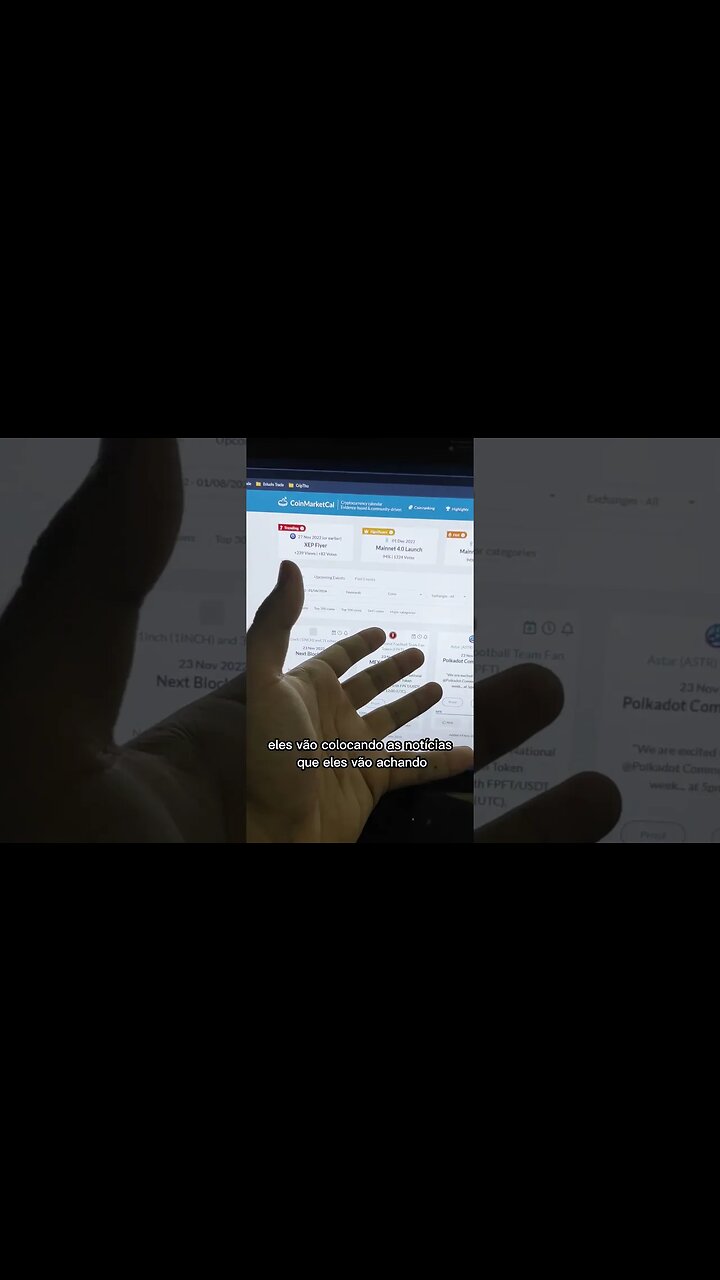 Saiba de TODOS OS EVENTOS no mundo das criptomoedas! #shorts