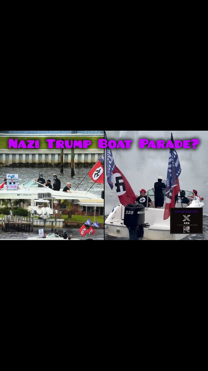 Trump Boat Parade Flying Nazi Flags...