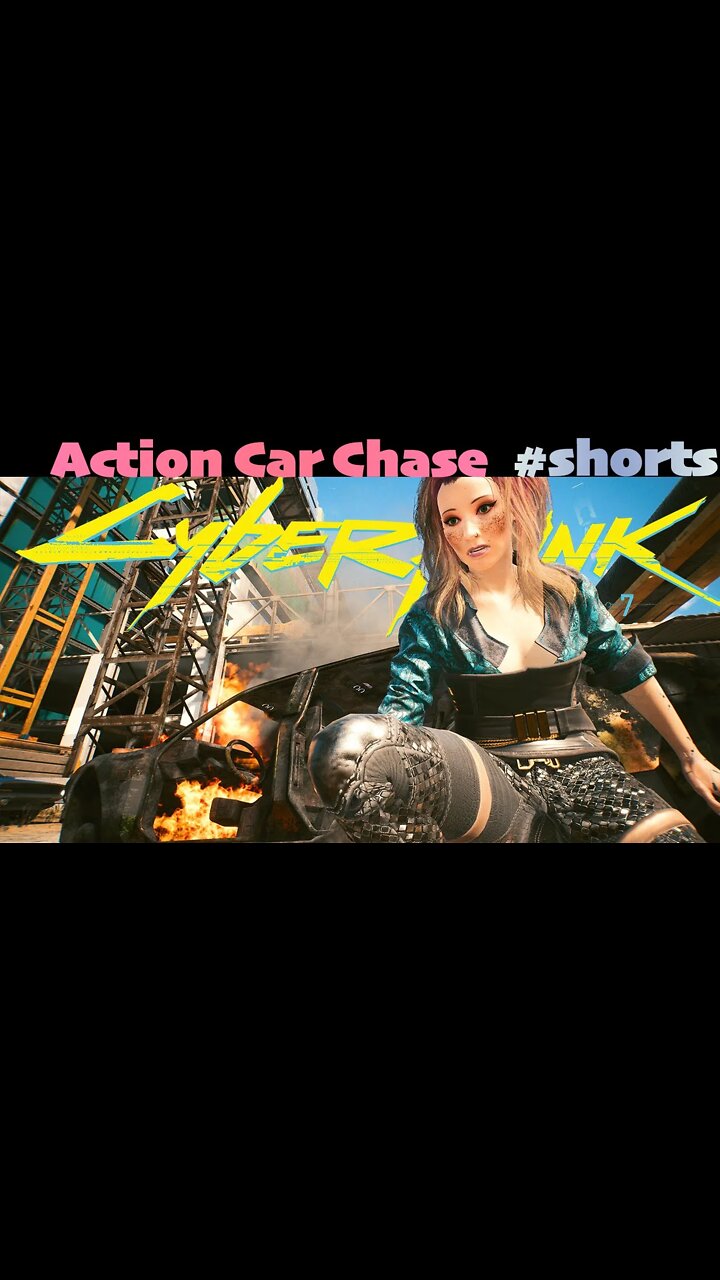 EPIC Car Chase Action Sequence | Cyberpunk 2077 #shorts