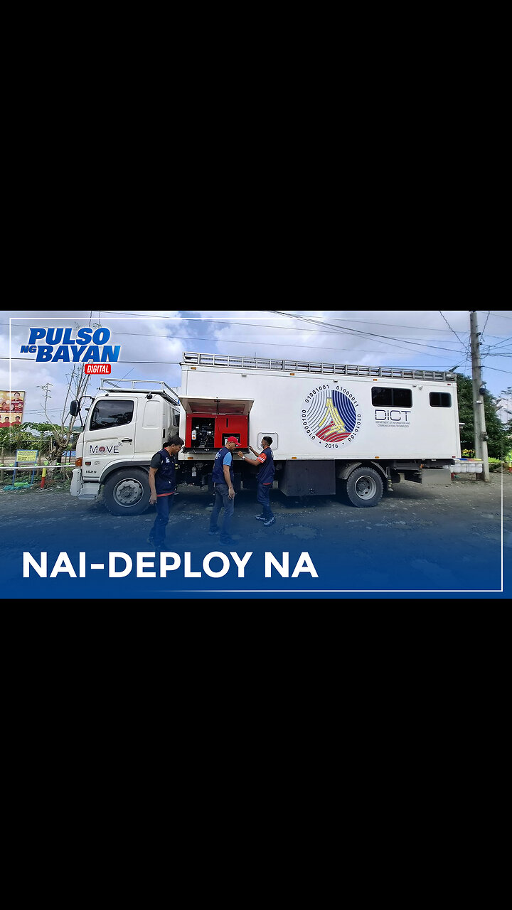 Mobile operations vehicles for emergency ng DICT para sa emergency ...