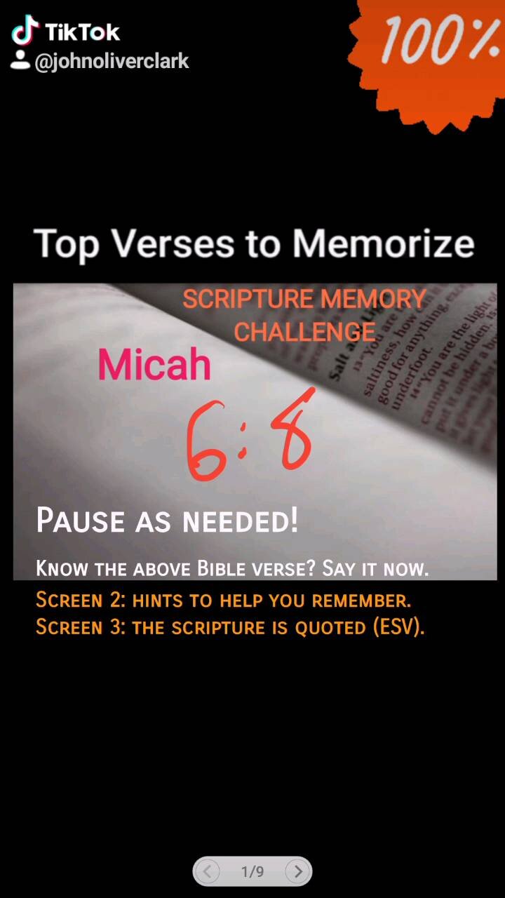Top Verses To Memorize, Micah 6:8