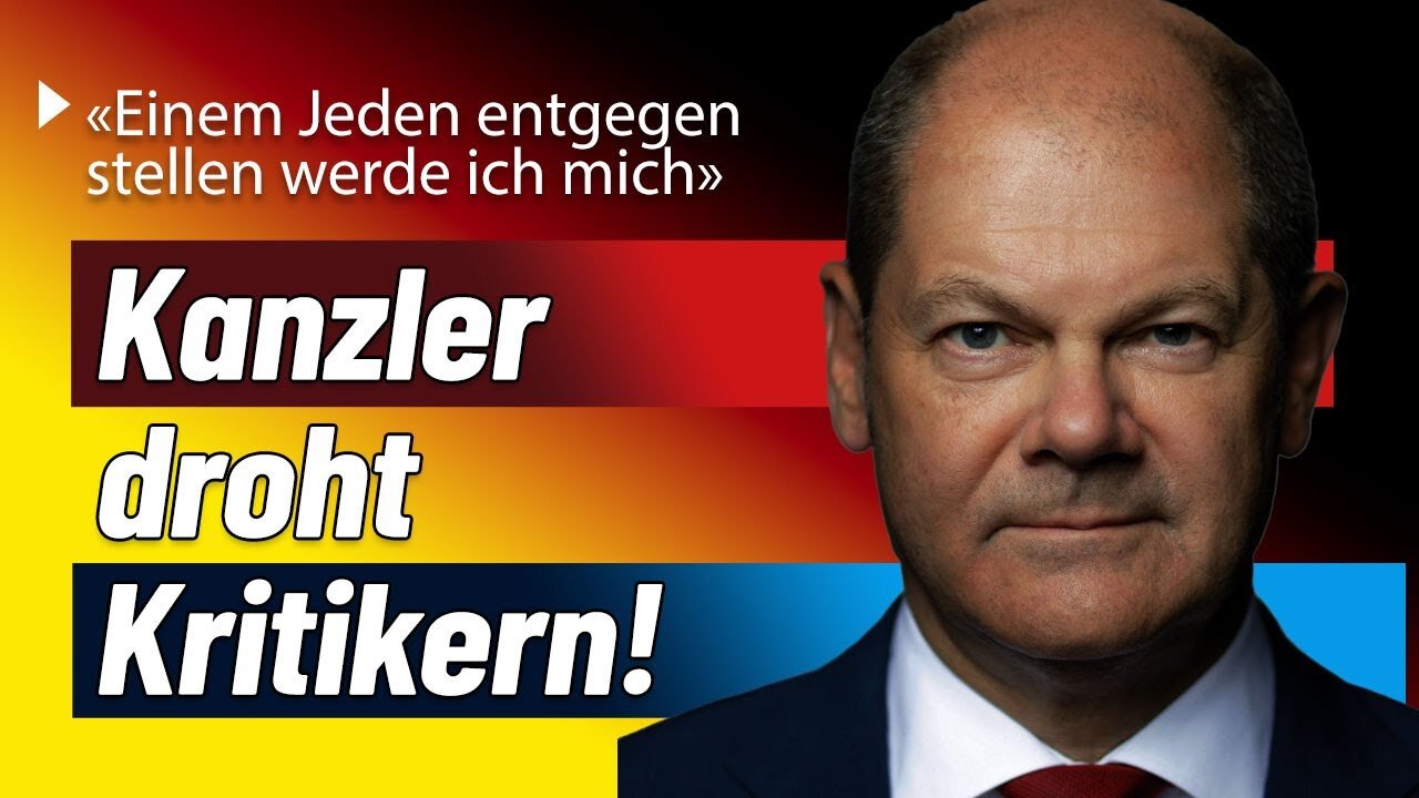 Scholz droht jedem der eine Krise sieht. Die Krise ist für Scholz ...