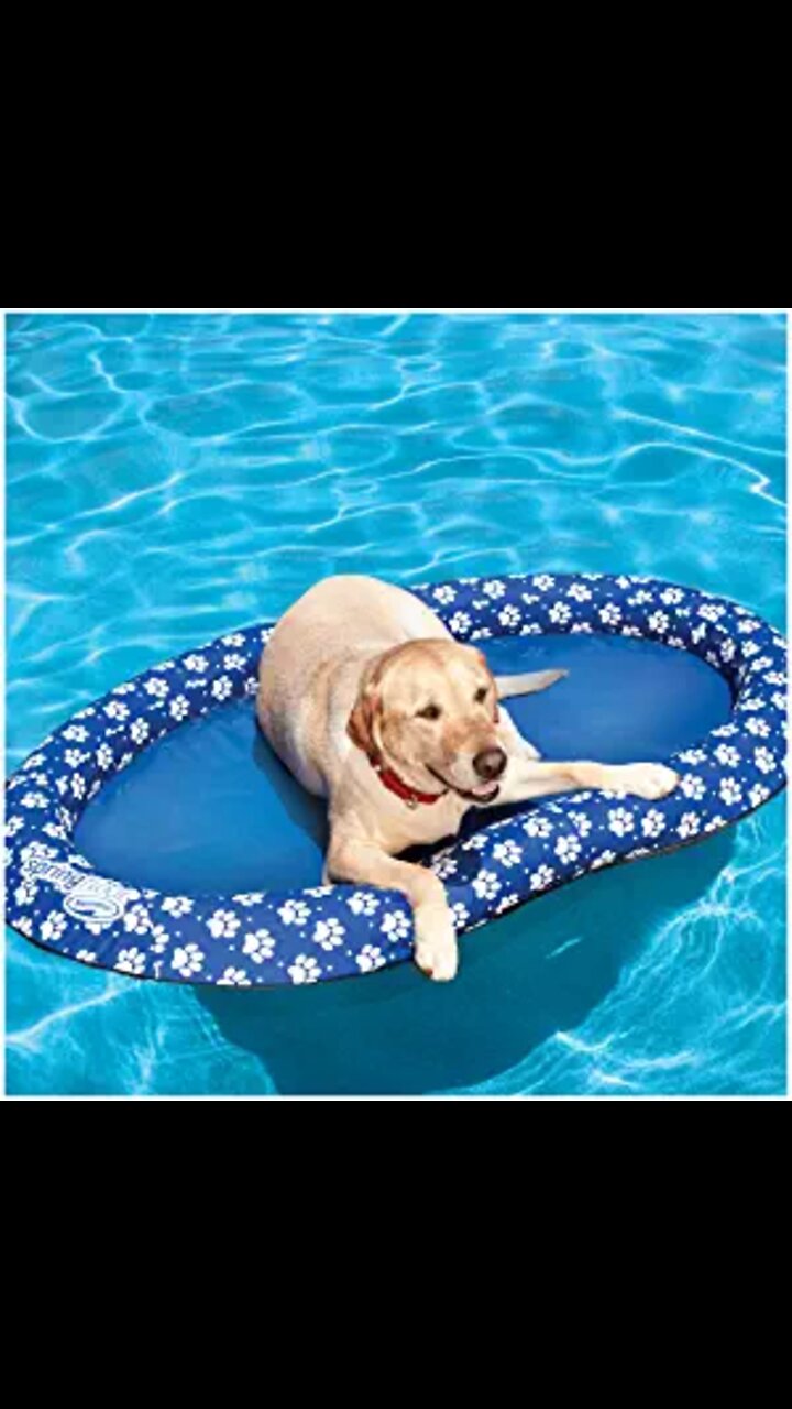 SwimWays Spring Float Paddle Paws Dog Pool Float