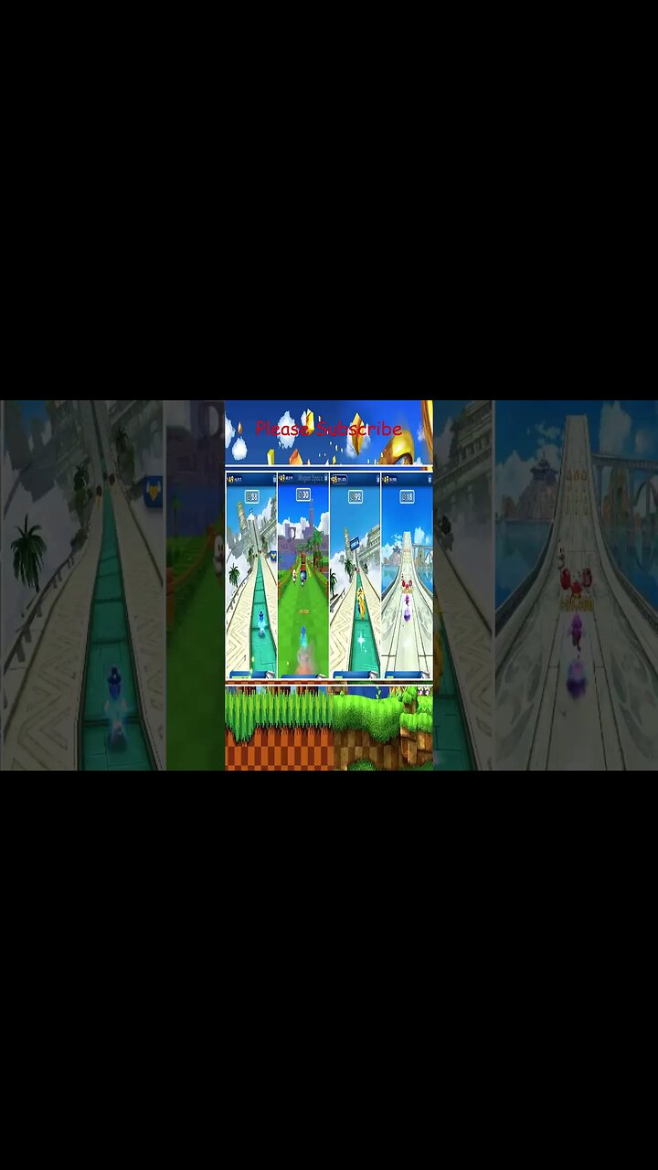 Movie Sonic VS Baby Sonic & Excalibur Sonic VS Movie Knuckles ISonic ...