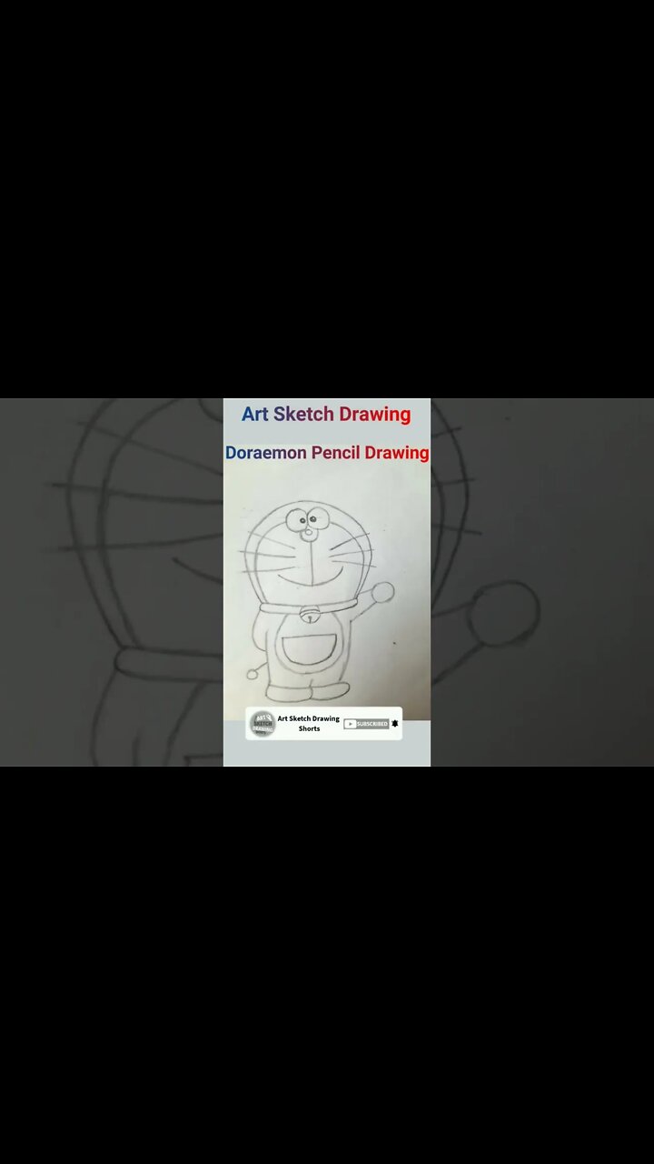 Pencil Drawing Easy Doremon Step by Step Tutorial Shorts 3 # ...