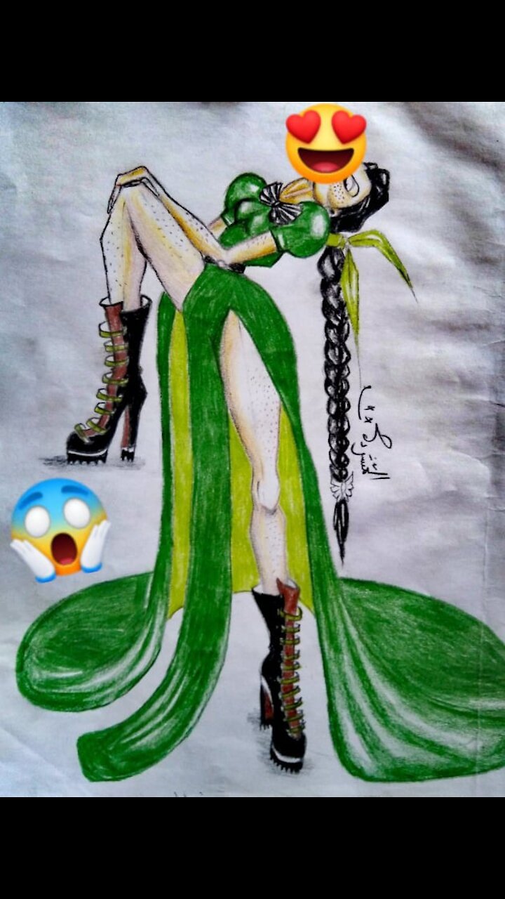 best drawing and designing a girl-tik tok