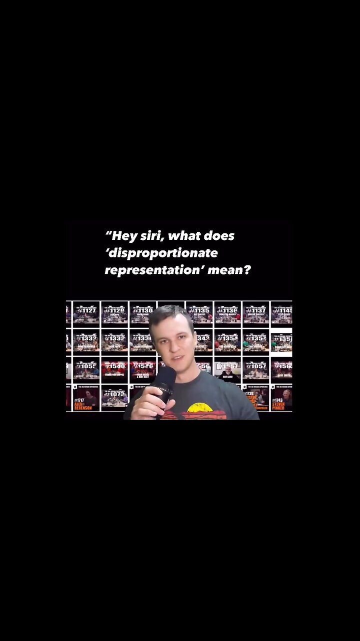 What does disproportionate representation mean?