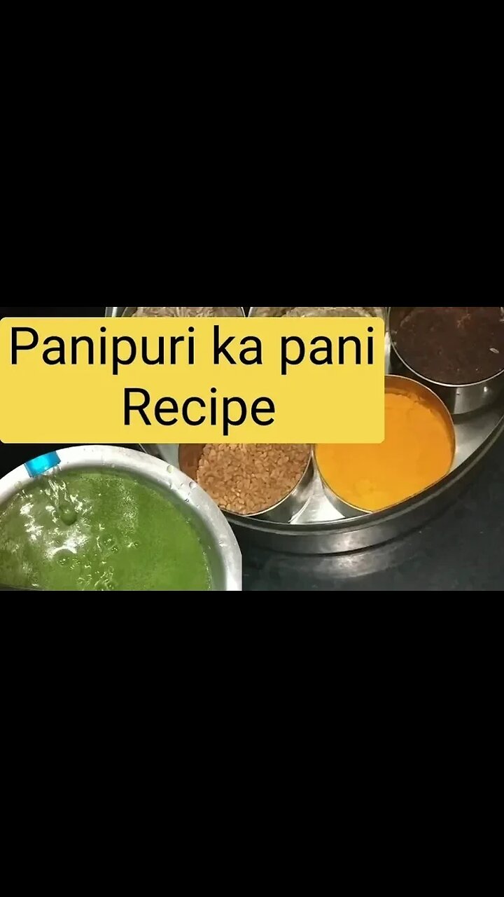 Kacchi Kairi ka Pani Recipe।Panipuri ka Pani। Golgappe ka Pani kese ...