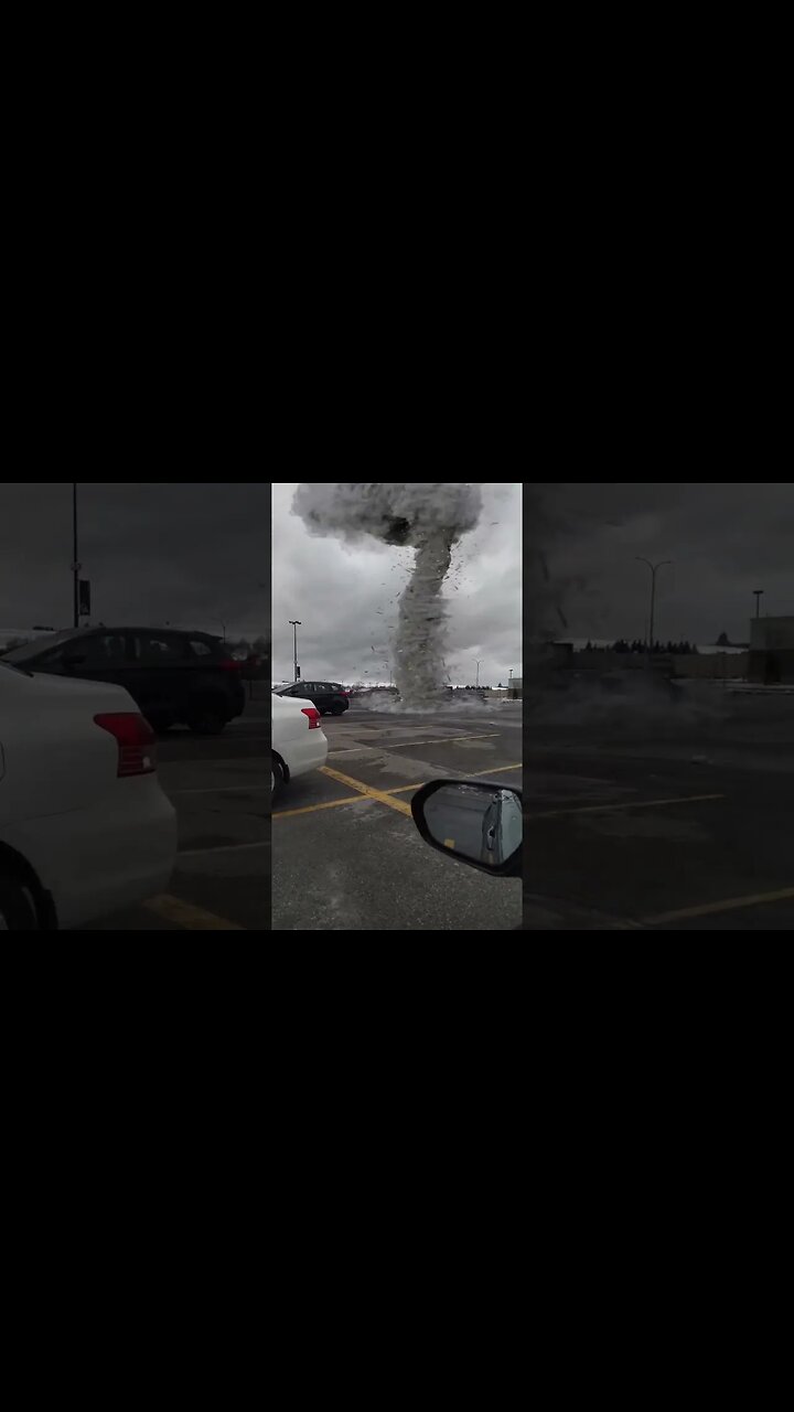 Small Tornado on a Parking Lot