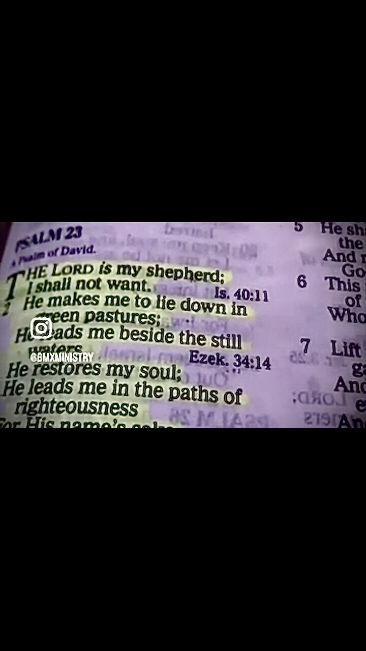 P2 11/25/24 PSALM 23:1-6