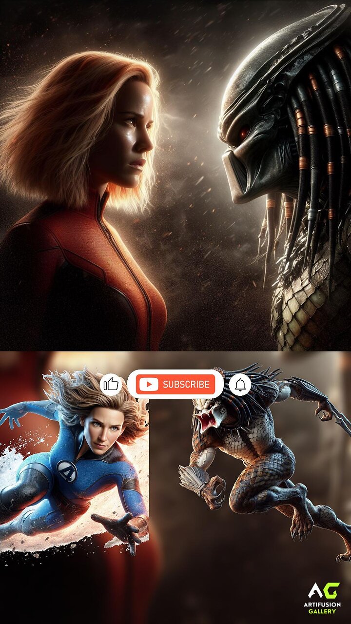 Fantastic 4 facing Predator💥 Avengers vs DC - All Marvel & DC ...
