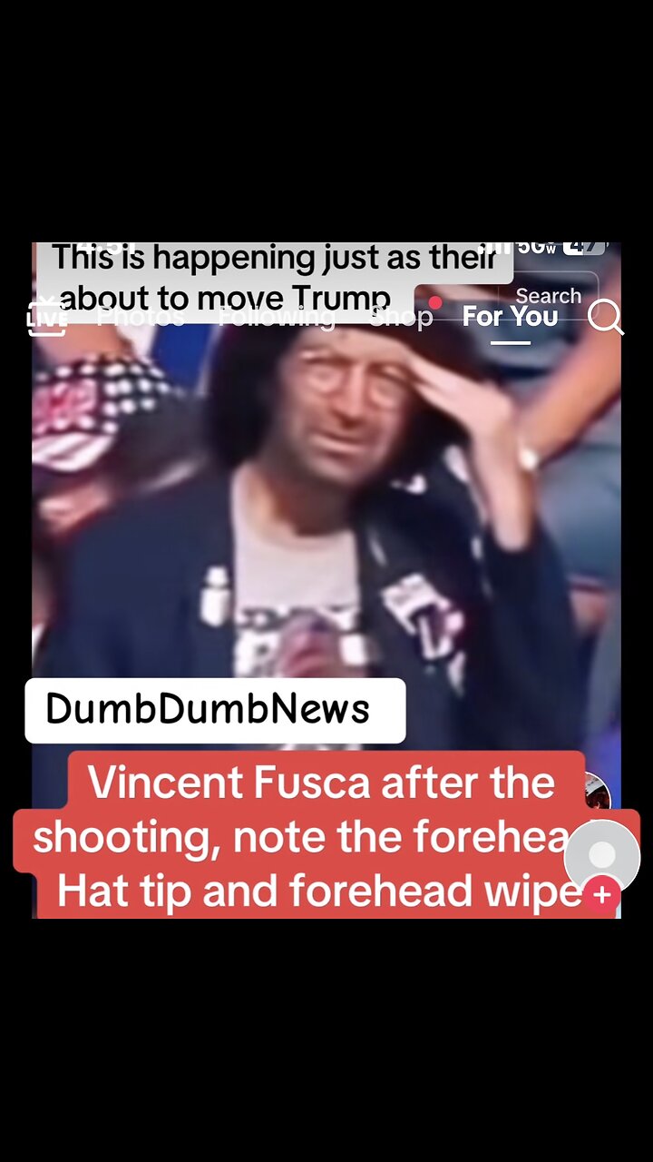 Vincent Fusca Gestures After Trump Assassination Attempt