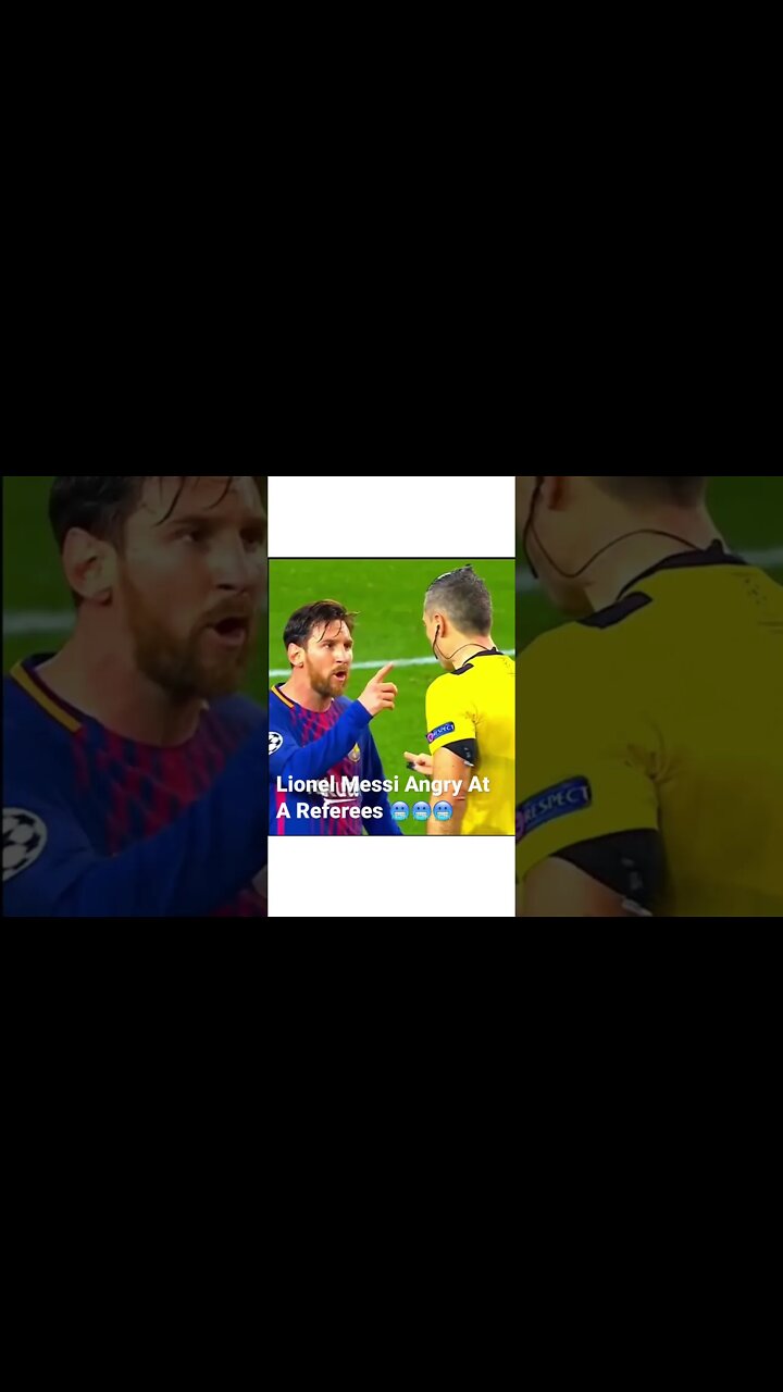 Lionel Messi Angry At A Referees 🥶🥶🥶