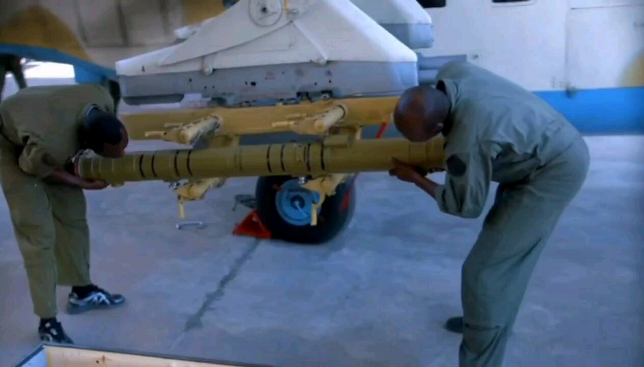 Mil Mi-35M transport and combat helicopters of the Nigerian Air Force