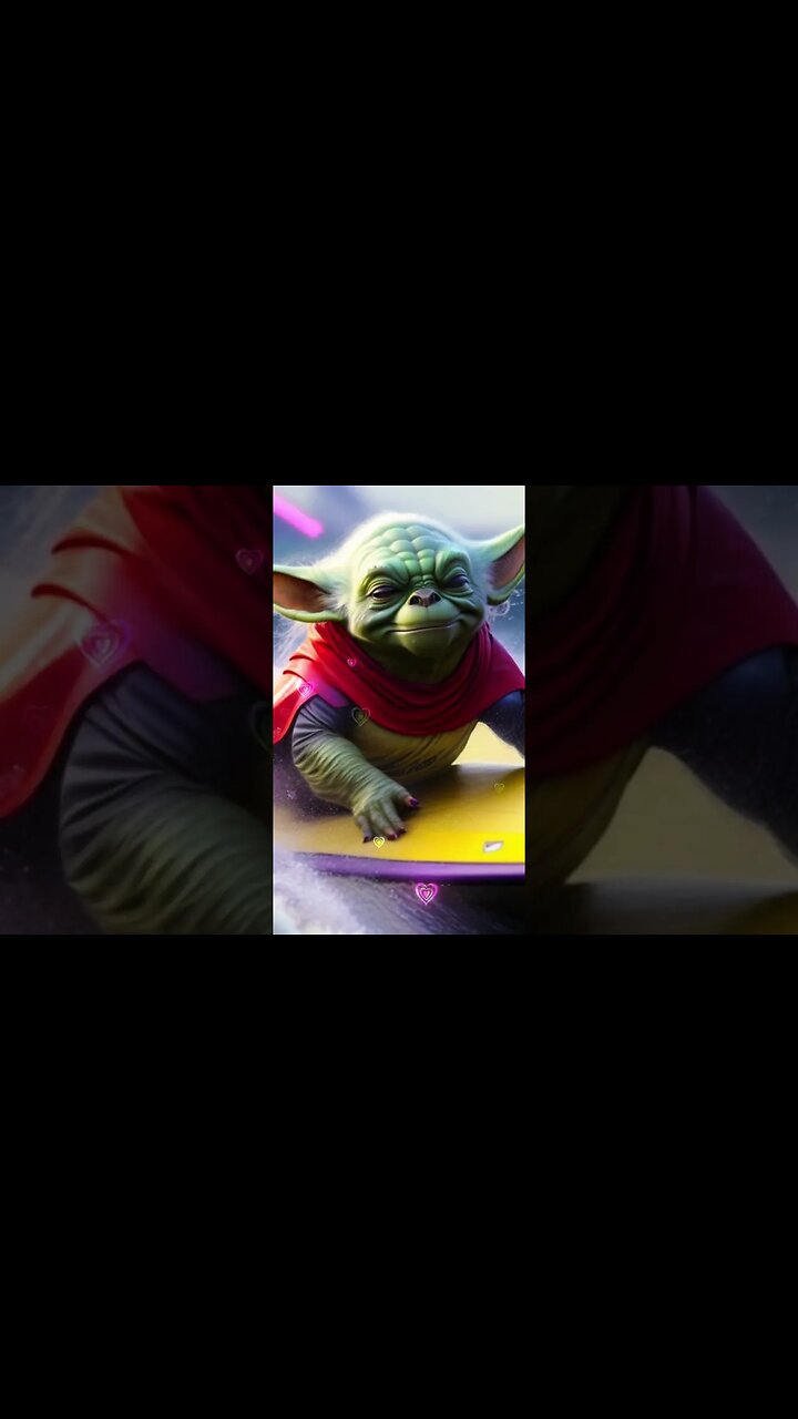 #Yoda #Surfing #StarWars #Cute #Funny #Viral #Shorts