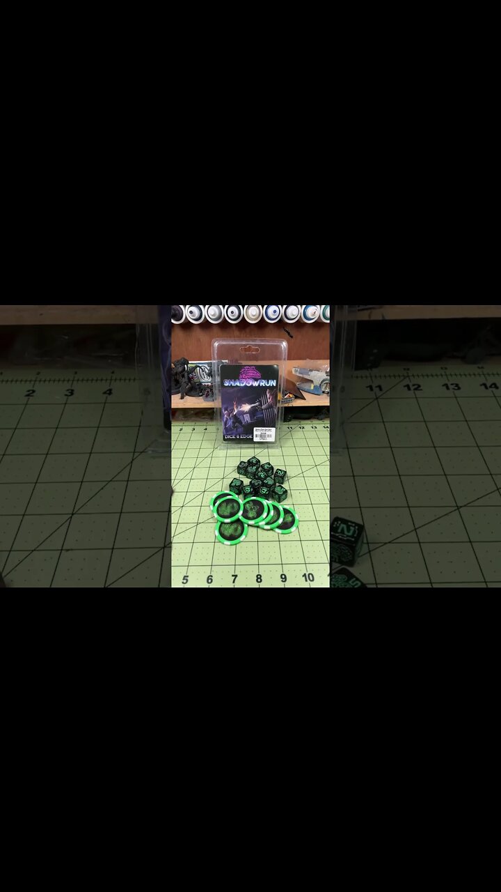 Shadowrun Dice and Edge Tokens 2022 #shorts