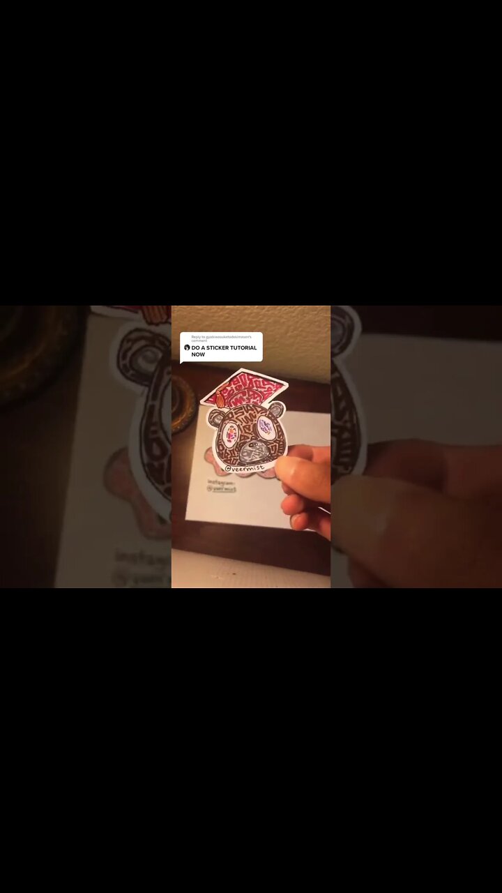 How to make stickers at home - veer’s art @veermist #shorts #shorts