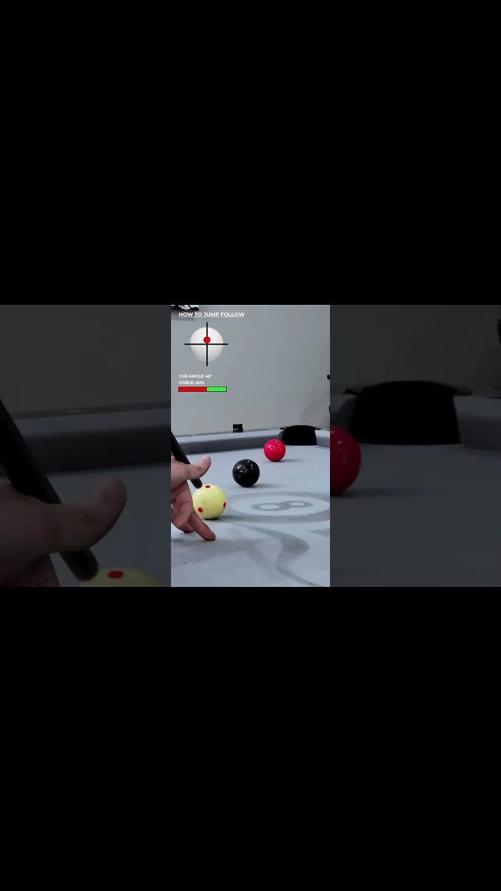 Venom Trickshots: Pool Tutorial Jump Shot Techniques Part 2 #shorts
