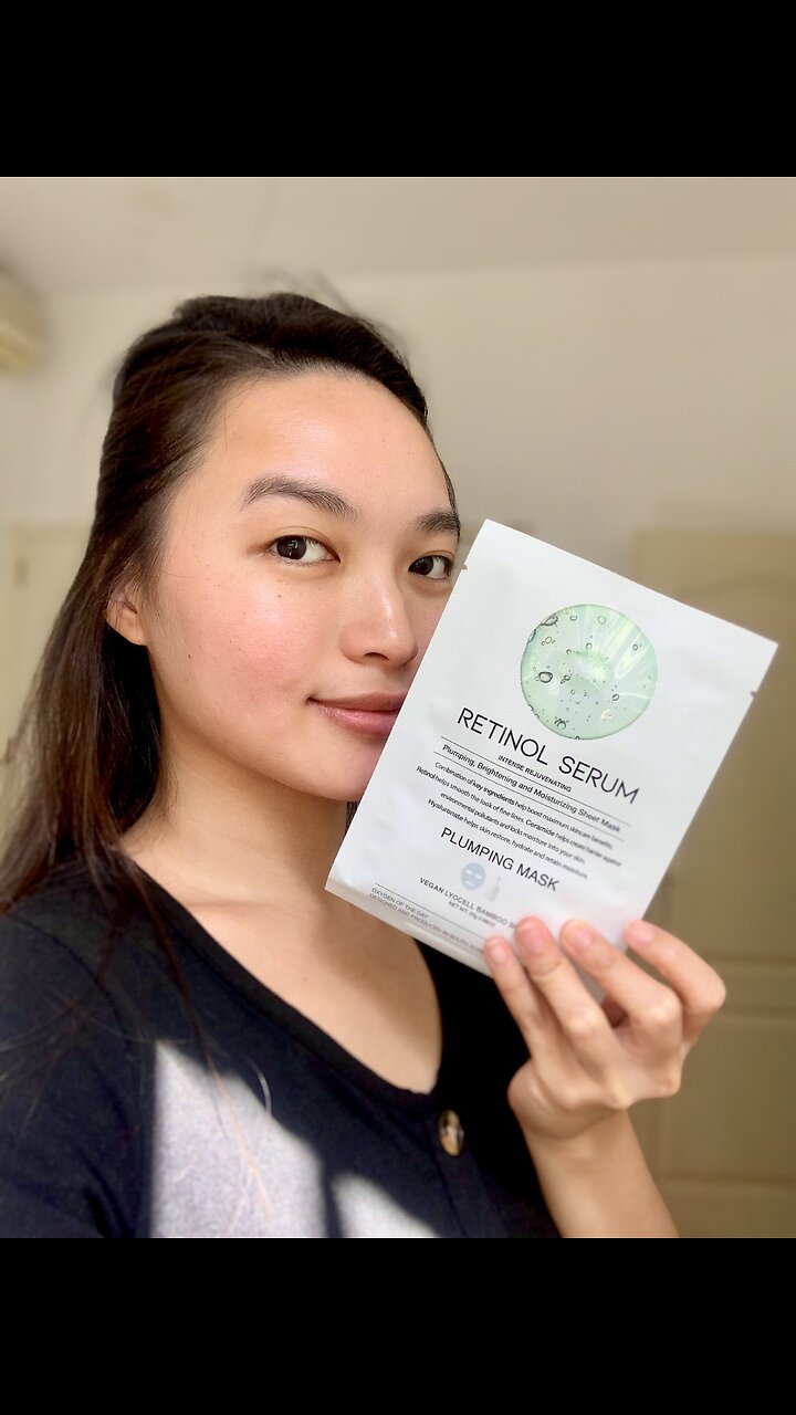#OOTD Intense Rejuvenating Retinol Serum Vegan Sheet Mask