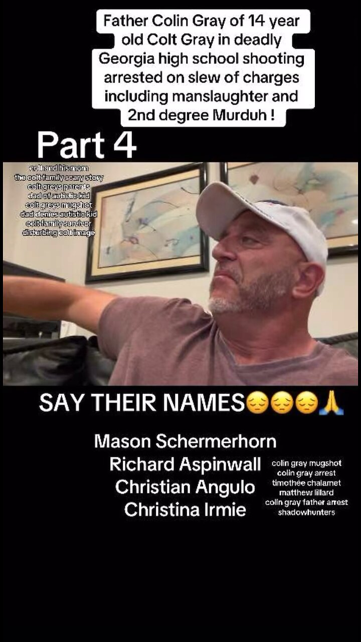 Highschool student Colt Gray father Colin Gray arrested on 2nd degree ...