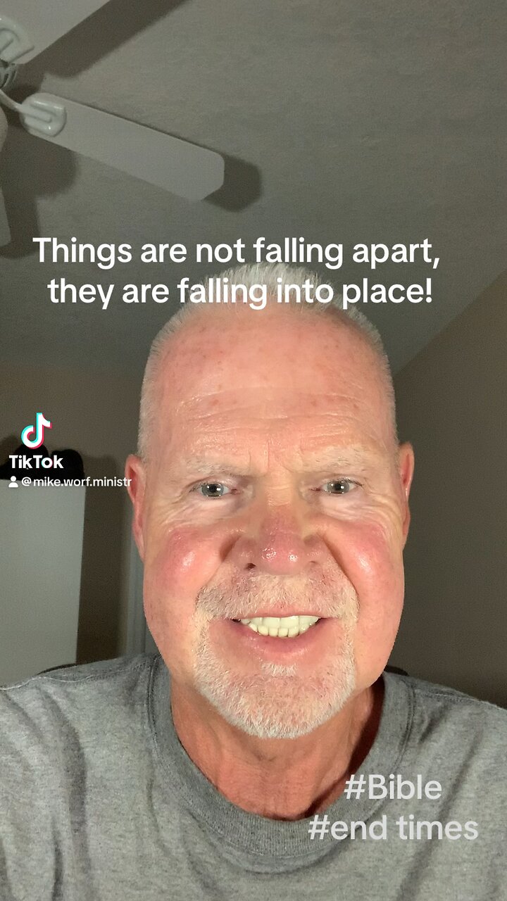 Things are not falling apart, they are falling into place!