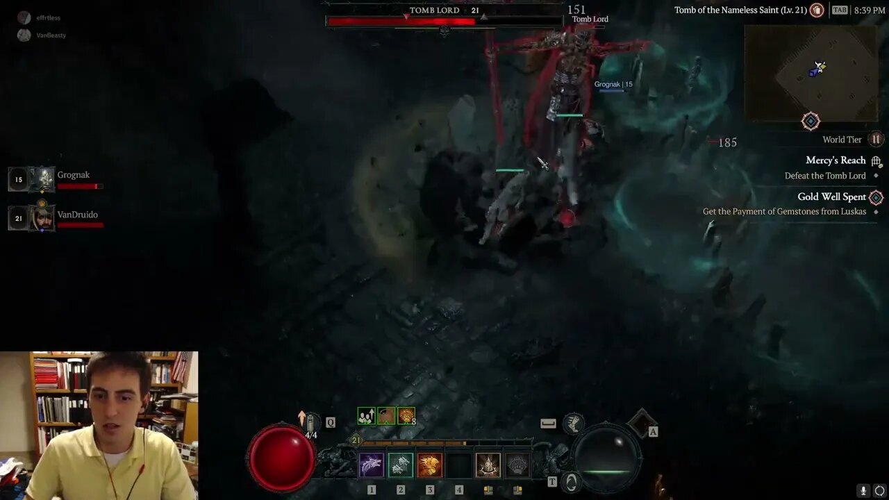 D4 - Durid/Barb Duo vs the TOMB LORD (Mercy’s Reach Dungeon with ...