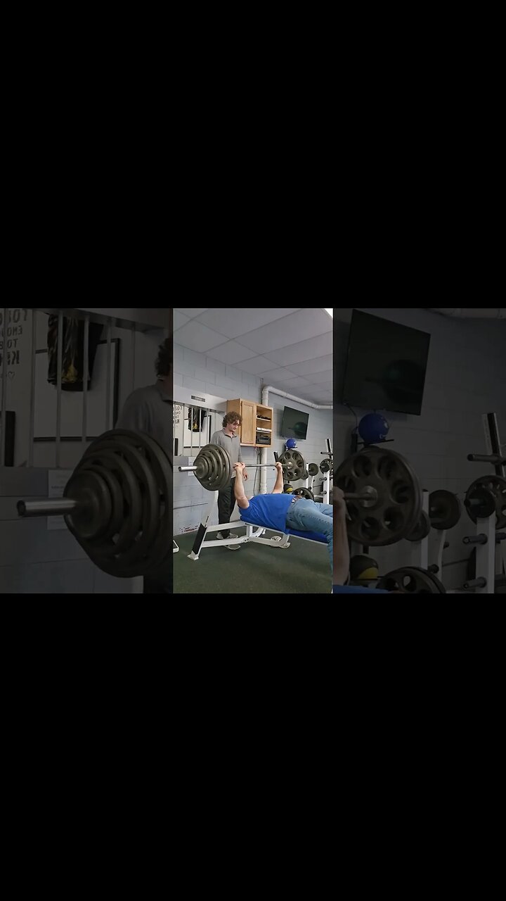 375lbs Top Bench Today, Crazy old man