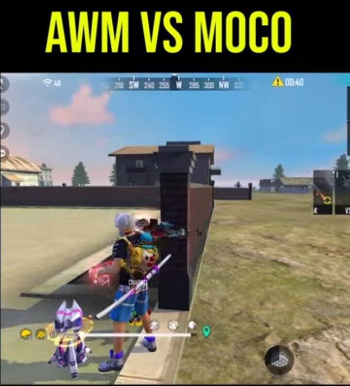 AWM Headshot and MOCO Knockdown Best Free Fire Moment - Garena Free Fire #Shorts #Short