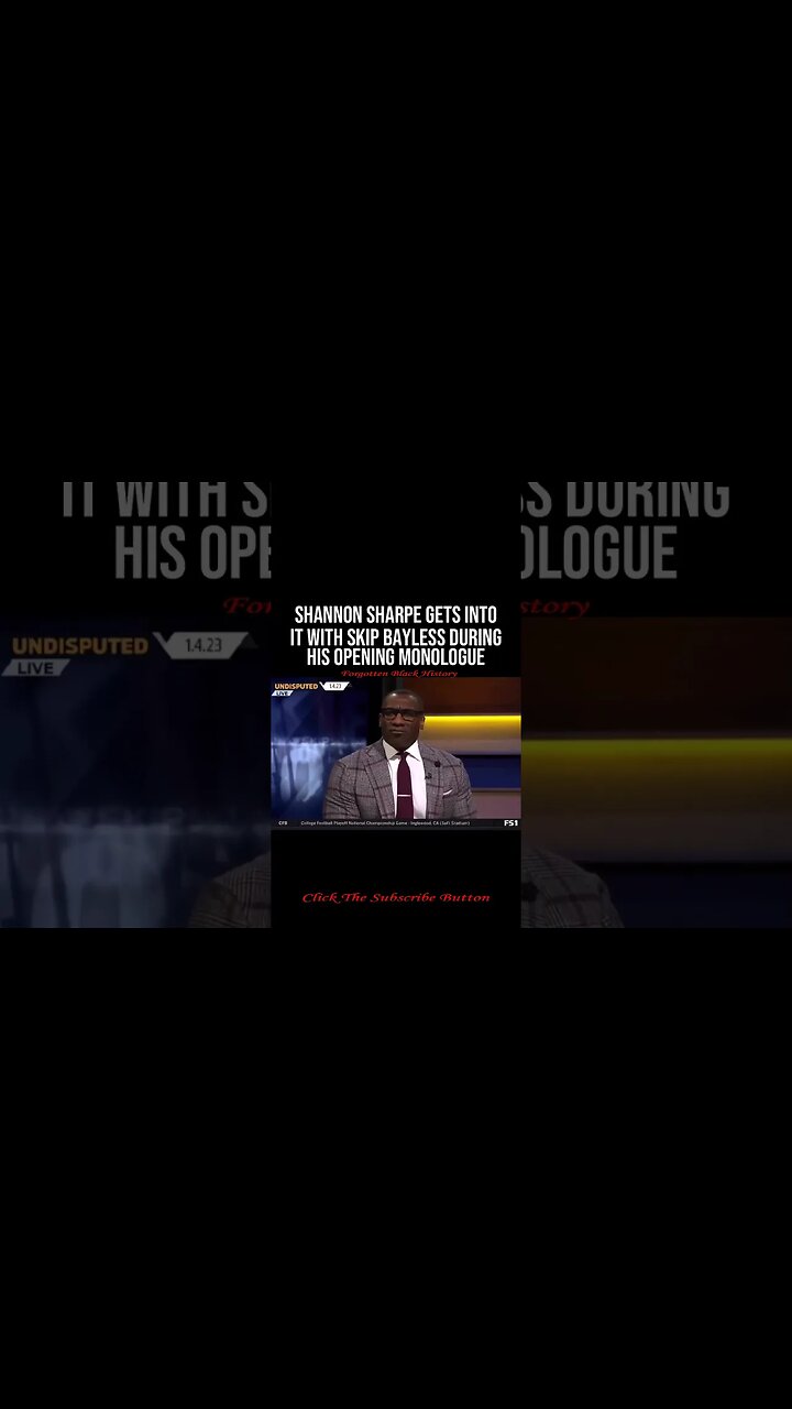 Shannon Sharpe & Skip Bayless Get Into It #YouTubeBlack # ...