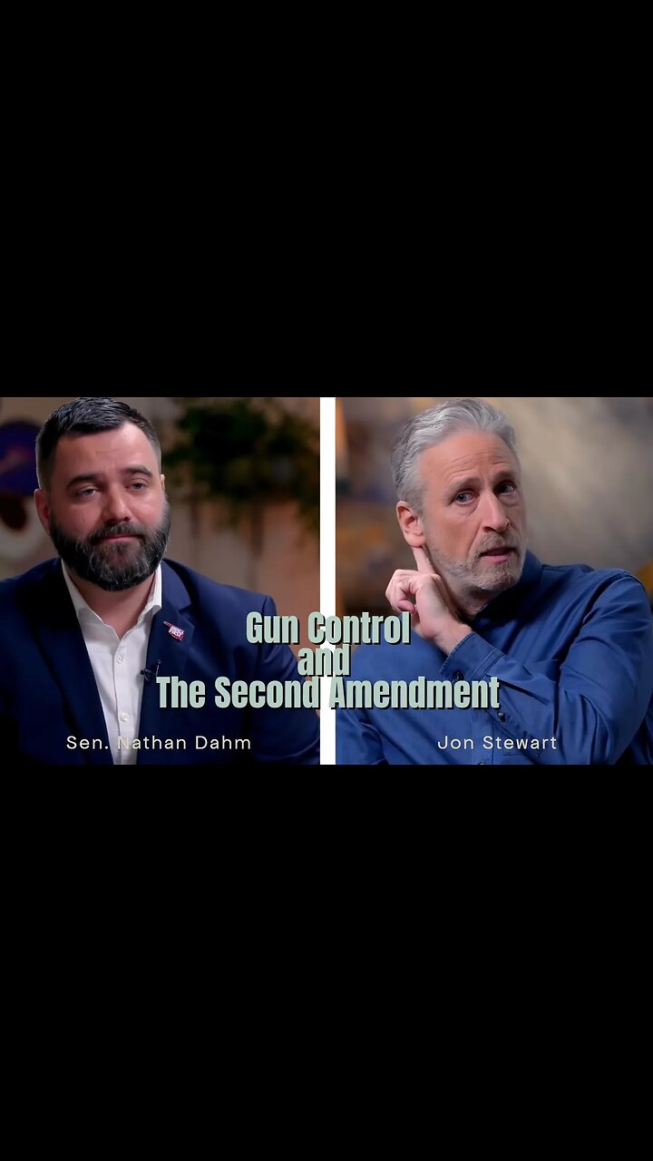 Jon Stewart, Talk Gun Control And The Second Amendment (Nathan Dahm)