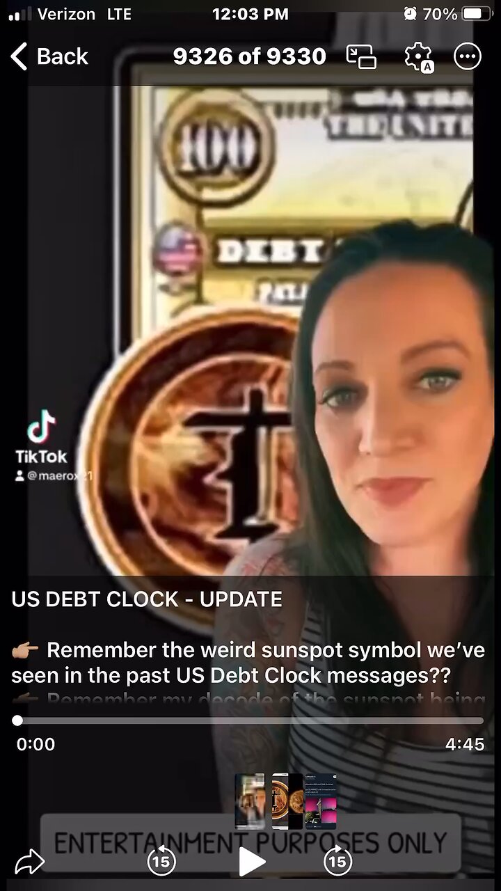 US DEBT CLOCK - UPDATE 👉🏼 Remember the weird sunspot symbol we’ve seen ...