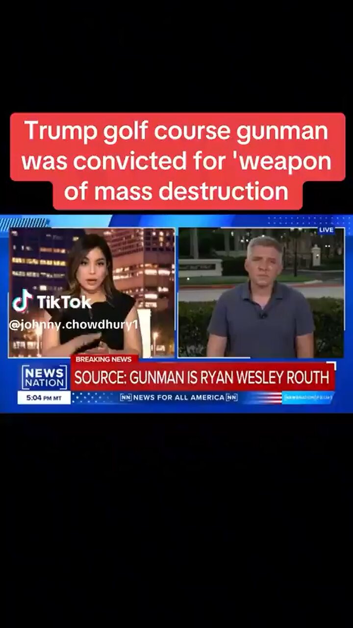 TRUMP GOLF COURSE SHOOTER OF CONVICTED FOR WEAPONS OF MASS DESTRUCTION