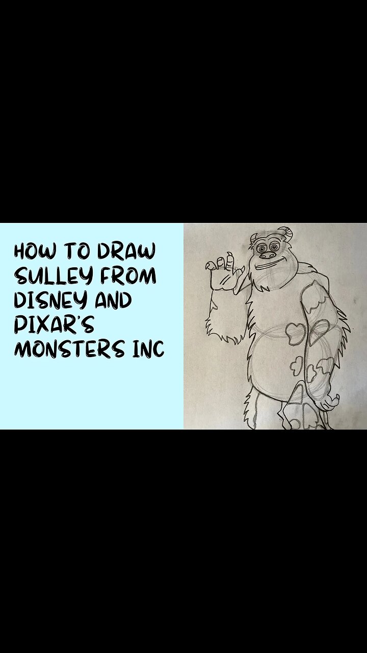 How to Draw Sulley from Disney and Pixar’s Monsters Inc