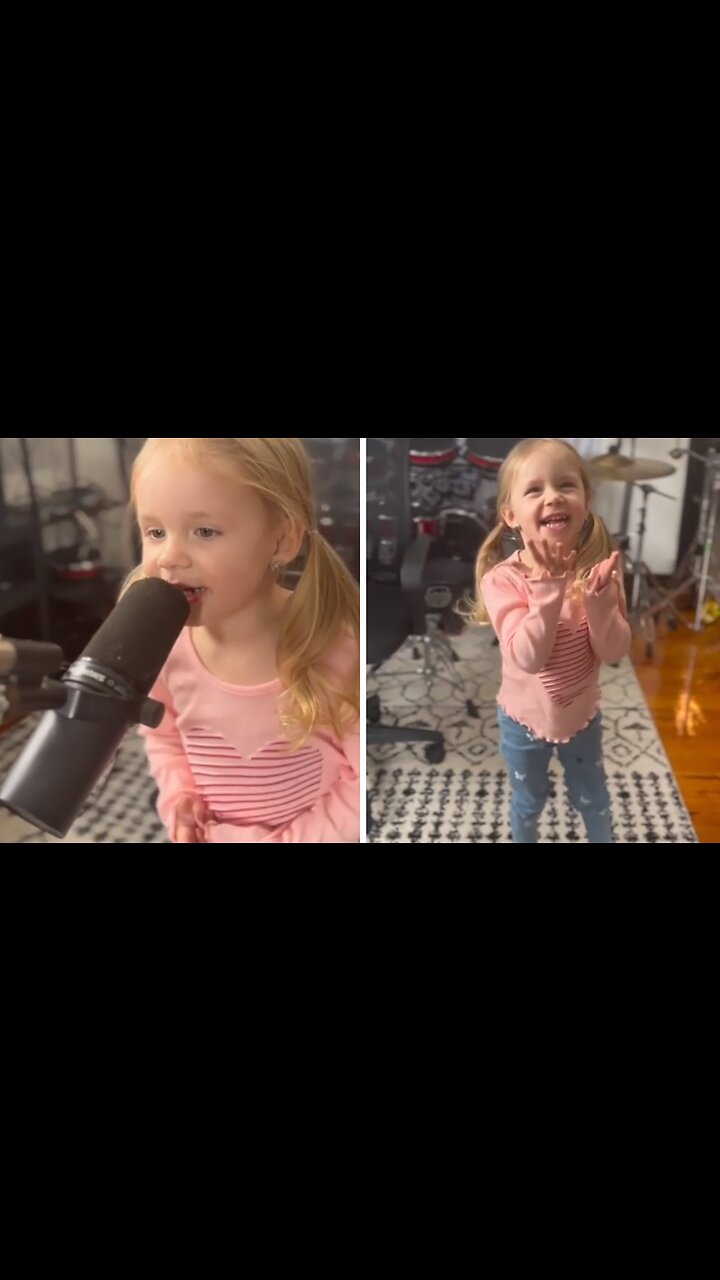 Little Girl Is Destined To Be A Metal Singer