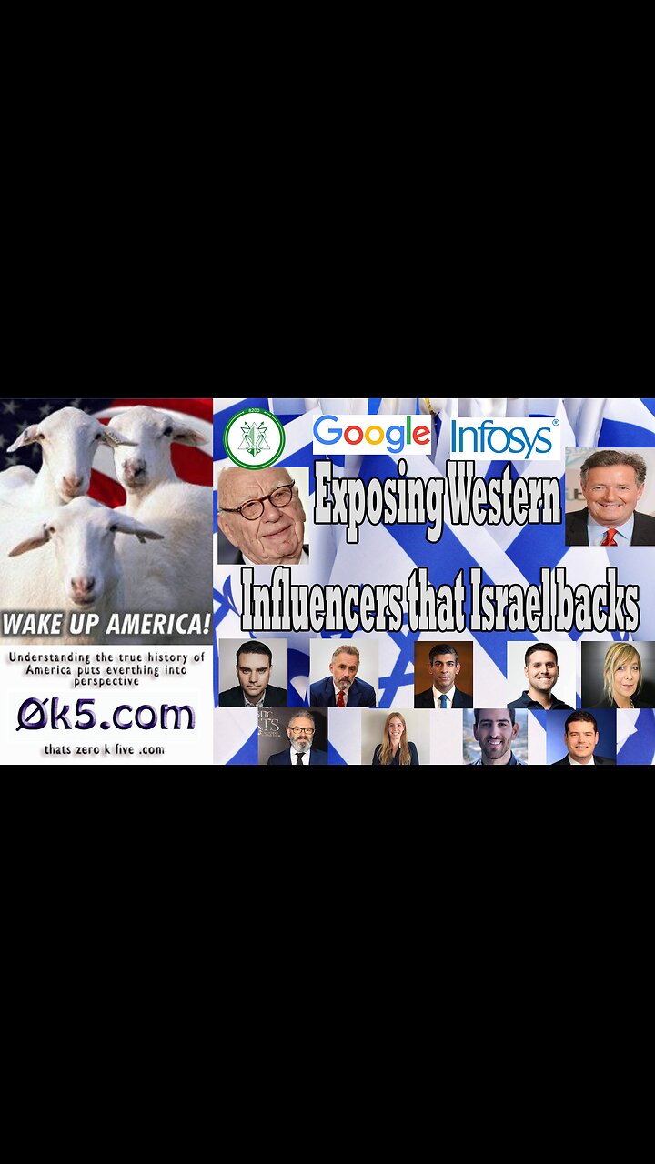 Exposing Western Influencers that Israel backs