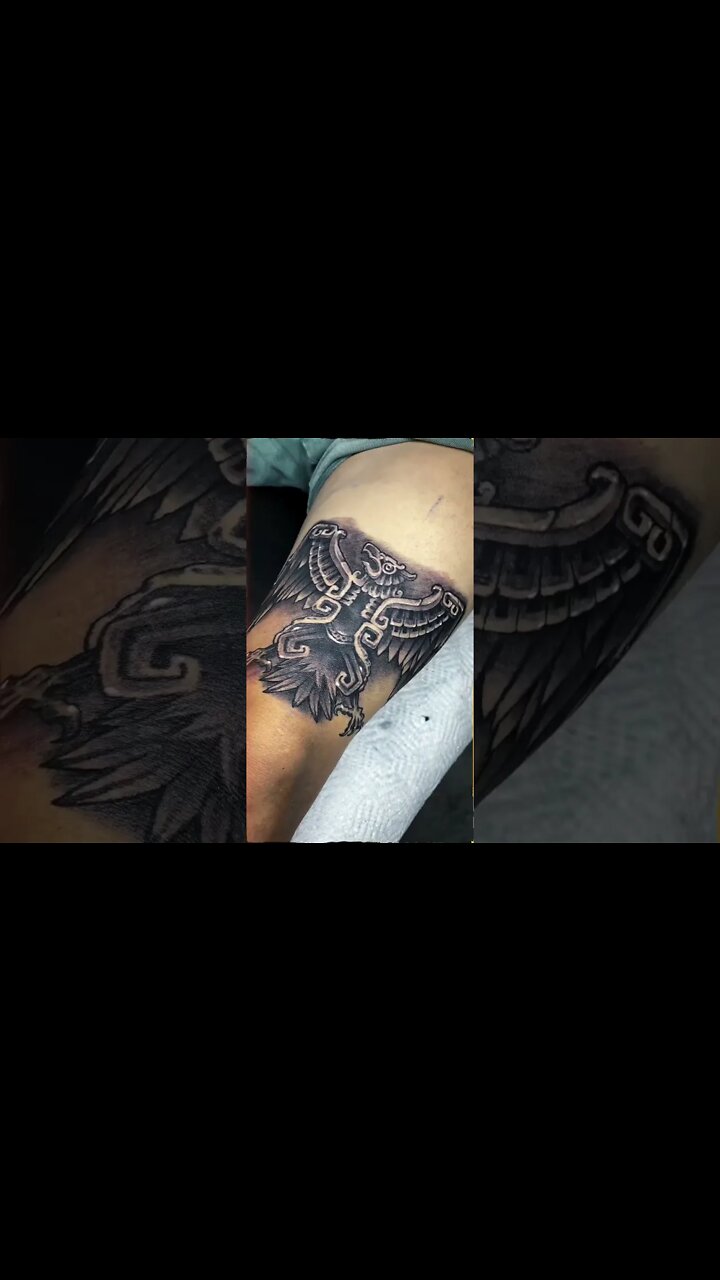 Aztec Eagle Tattoo 🦅 #tattoo #tattooartist #anime #drawing #aztec #chicago