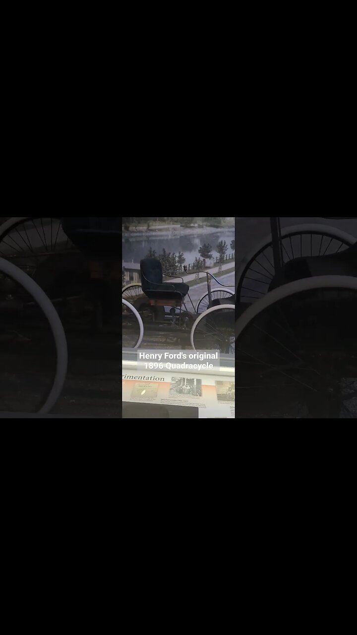 Henry Ford's very first car. The 1896 Quadracycle built by Hank and ...