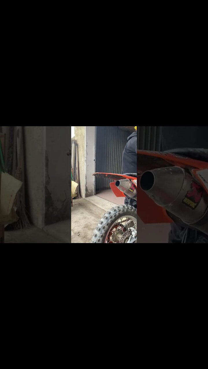 Old 450 KTM Spiting Fire 🔥