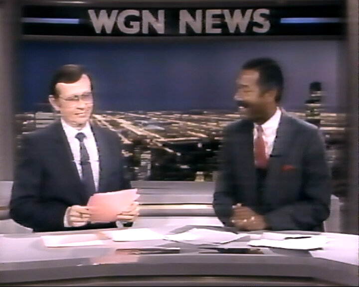 1987 - Larry Emery & Robert Jordan WGN News Clip